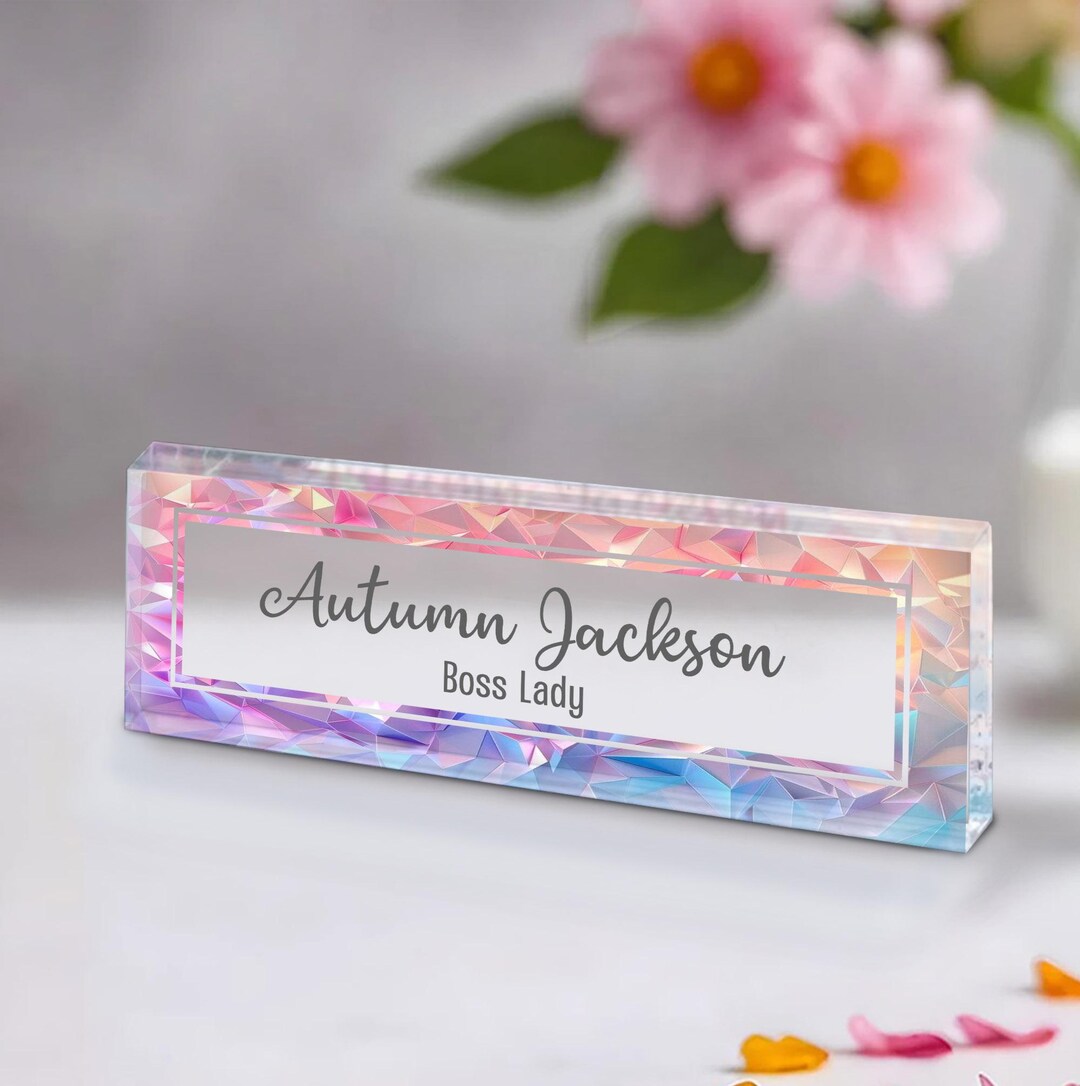 Personalized Name Plate for Desk Custom Office Decor Nameplate Sign ...