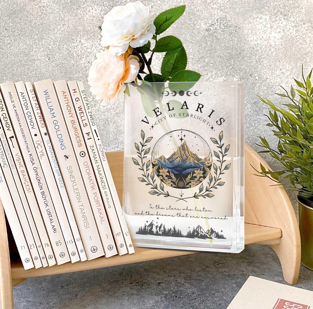 Velaris City of Starlight Acotar Book Vase, Thorns and Roses Court of ...