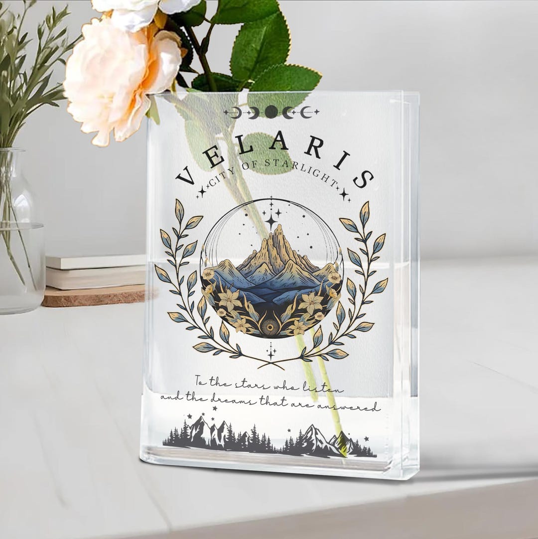 Velaris City of Starlight Acotar Book Vase, Thorns and Roses Court of ...