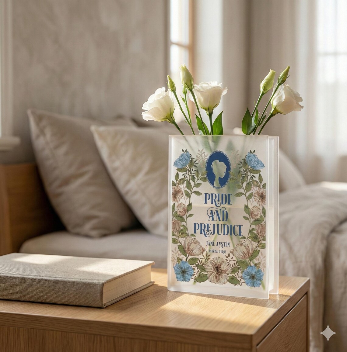 Pride and Prejudice Book Vase, Jane Austen Gifts, Literary Vase ...
