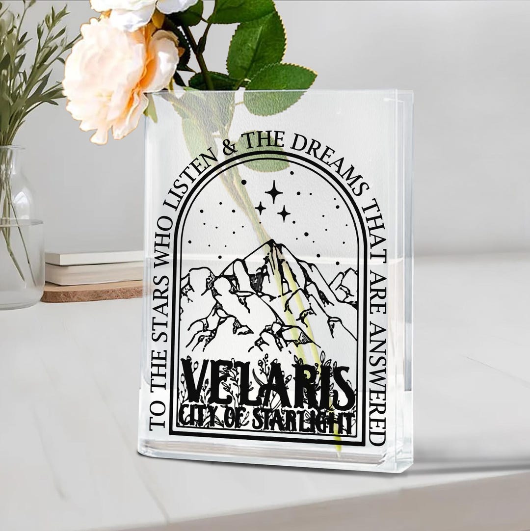 Velaris Book Vase, to the Stars Who Listen Book Shaped Vase, ACOTAR ...