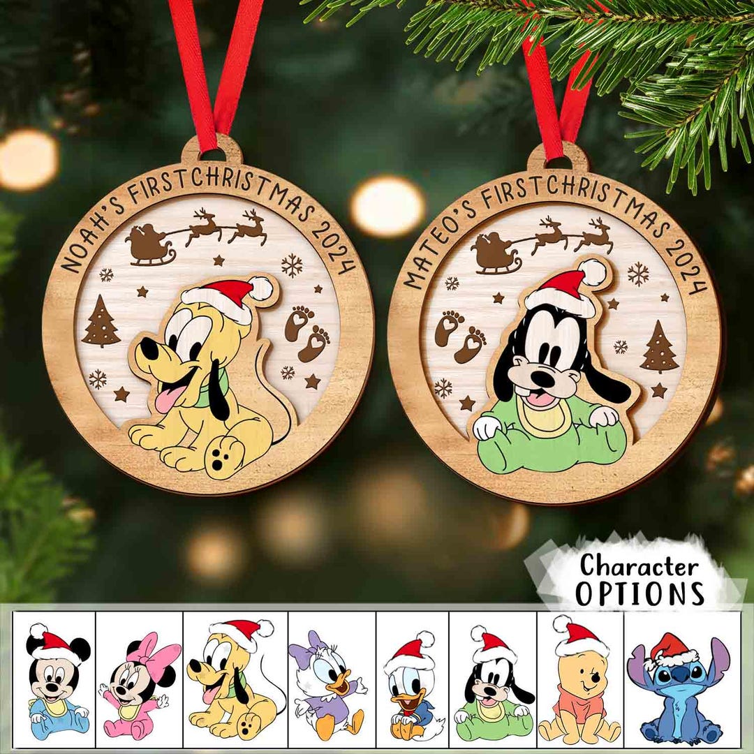 Babys First Christmas Ornament Disney