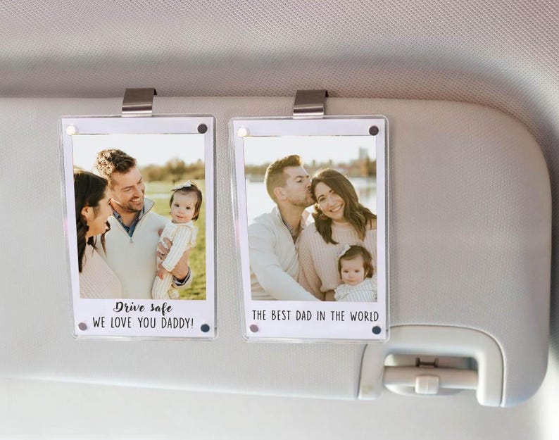 Polaroid Photo For Car Add Your Own Polaroid Photo Car Visor Clip Custom Sun Visor Clip Photo