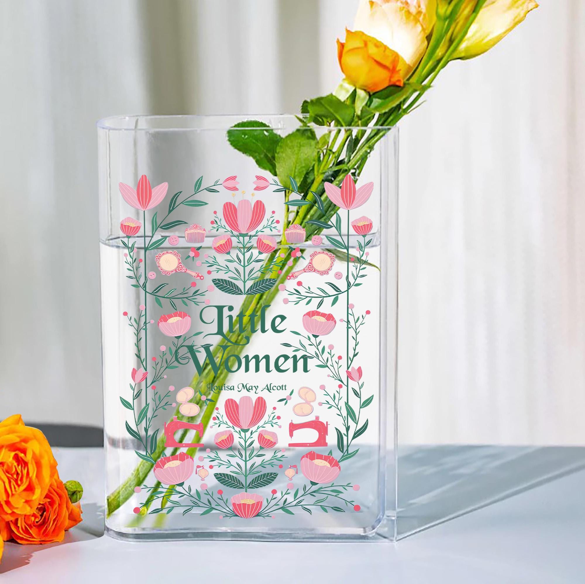 Little Women Acrylic Book Vase, Classic Literature Decor, Timeless ...