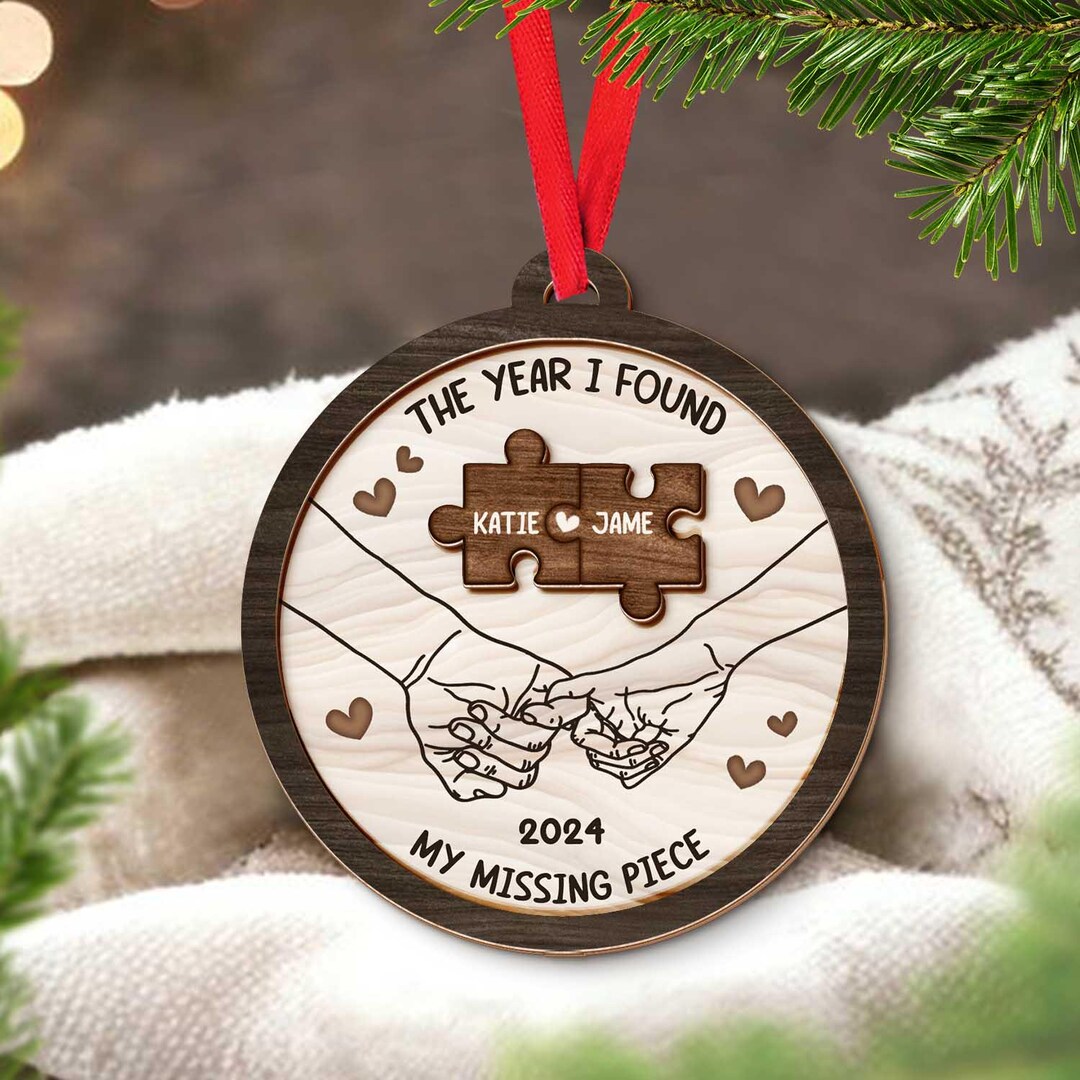 The Year I Found My Missing Piece, Custom Couple Christmas 2024 ...