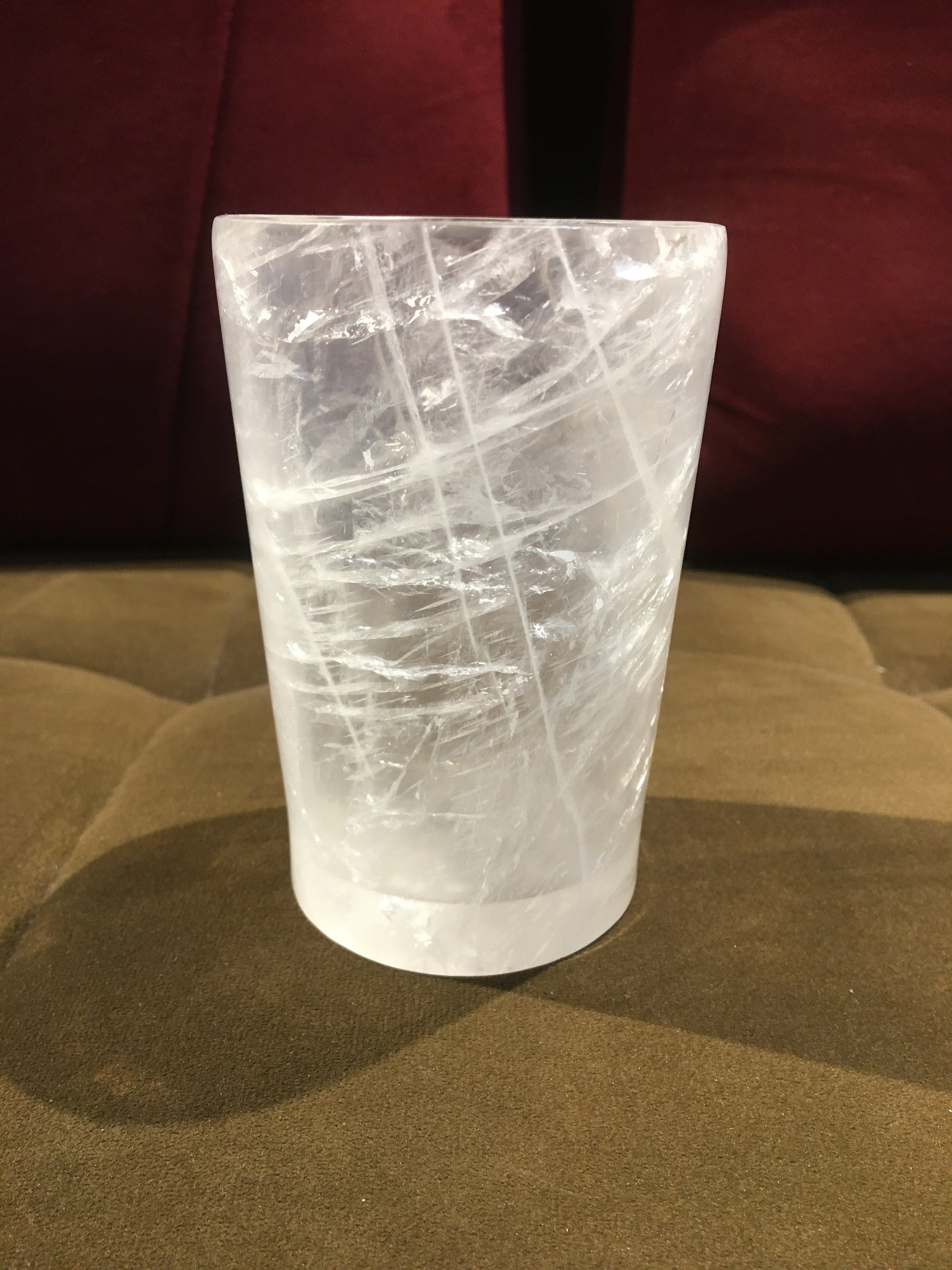 Magic Rock Clear Quartz Crystal Healing & WINE CUP/MUG, Beautiful Hand ...