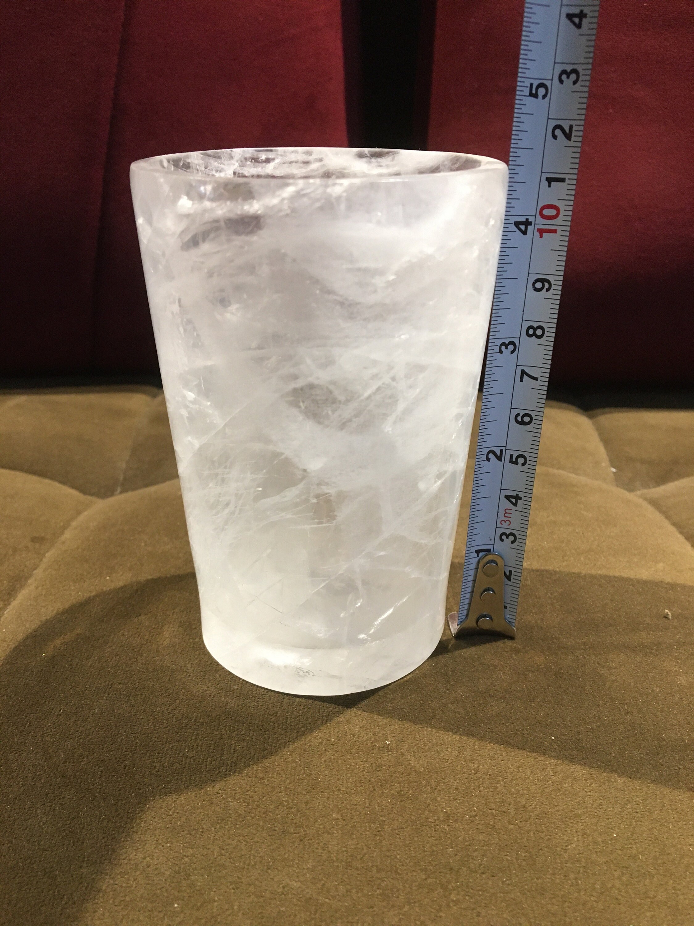 Magic Rock Clear Quartz Crystal Healing & WINE CUP/MUG, Beautiful Hand ...