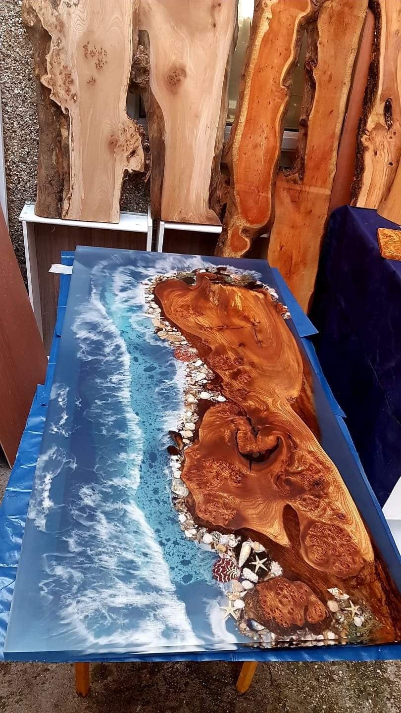 Epoxy Resin Ocean Table - Etsy