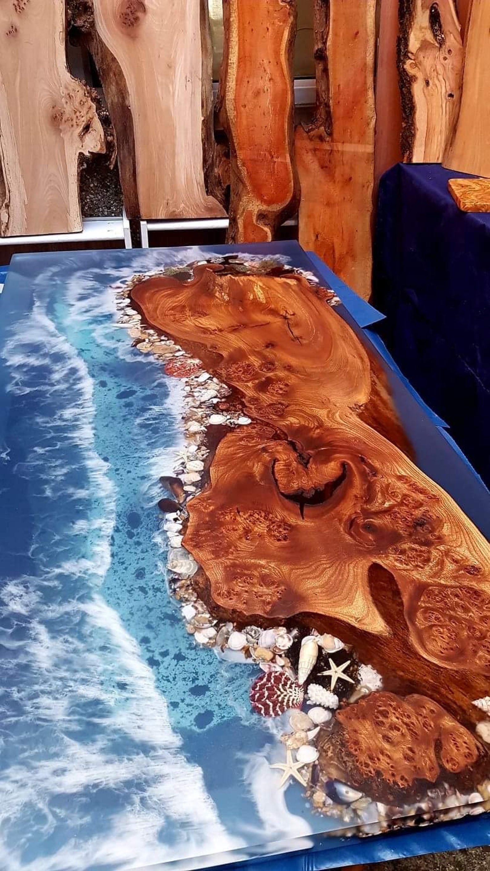 Epoxy Resin Ocean Table - Etsy