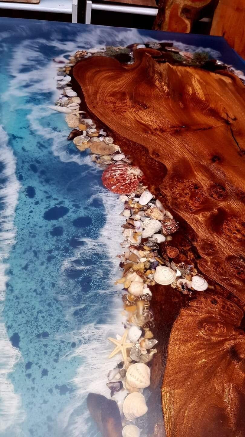 Epoxy Resin Ocean Table - Etsy