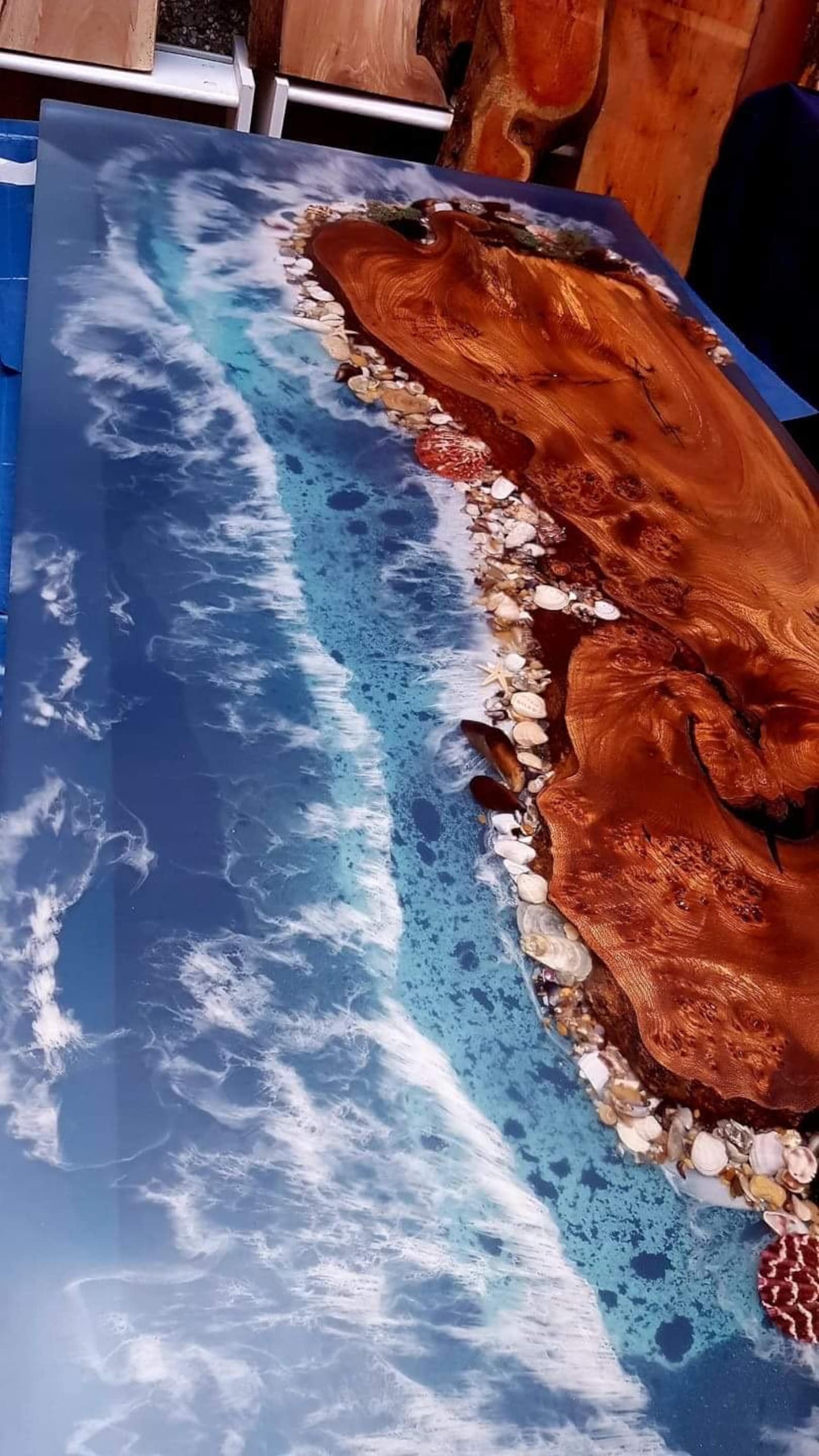 Epoxy Resin Ocean Table - Etsy