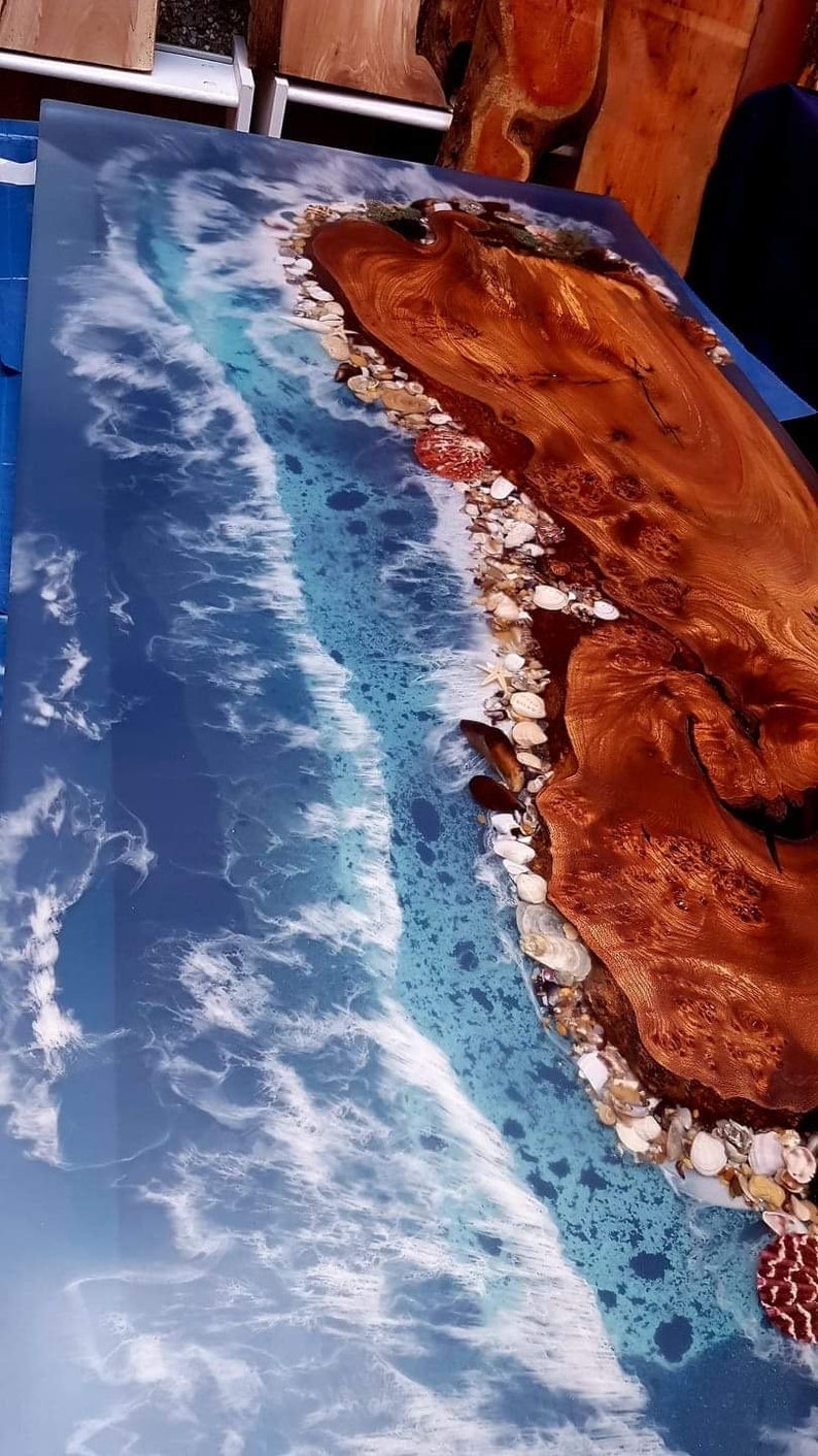 Epoxy Resin Ocean Table - Etsy