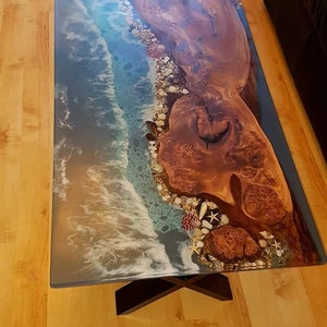 Epoxy Resin Ocean Table - Etsy
