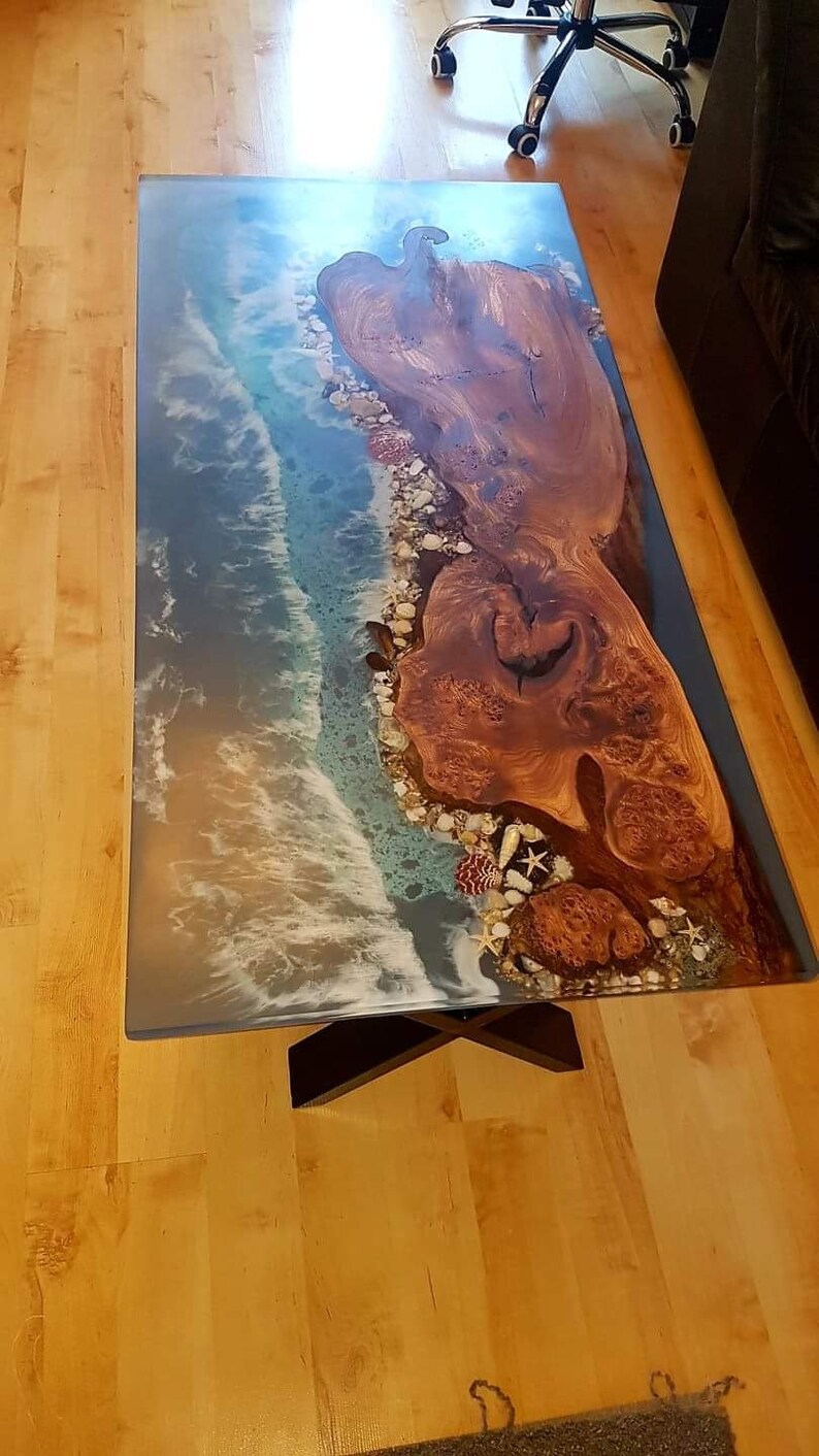 Epoxy Resin Ocean Table - Etsy