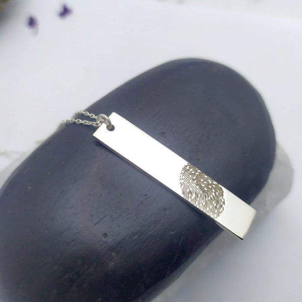 Thumbprint Necklace - Etsy