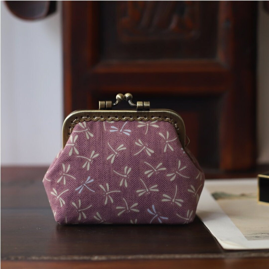 Dragonfly Kiss Lock Coin Purse-handmade Clasp Purse - Etsy