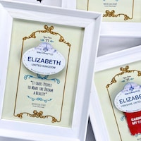 Cast Member Name Tag Shadow Box, Name Tag Frame, DCP Graduation Gift ...