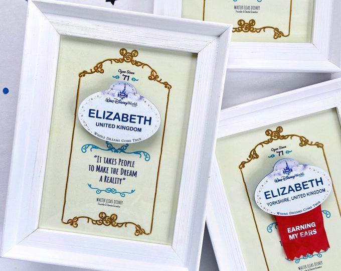 Cast Member Name Tag Display Frame and Print | Casting Agency Door ...