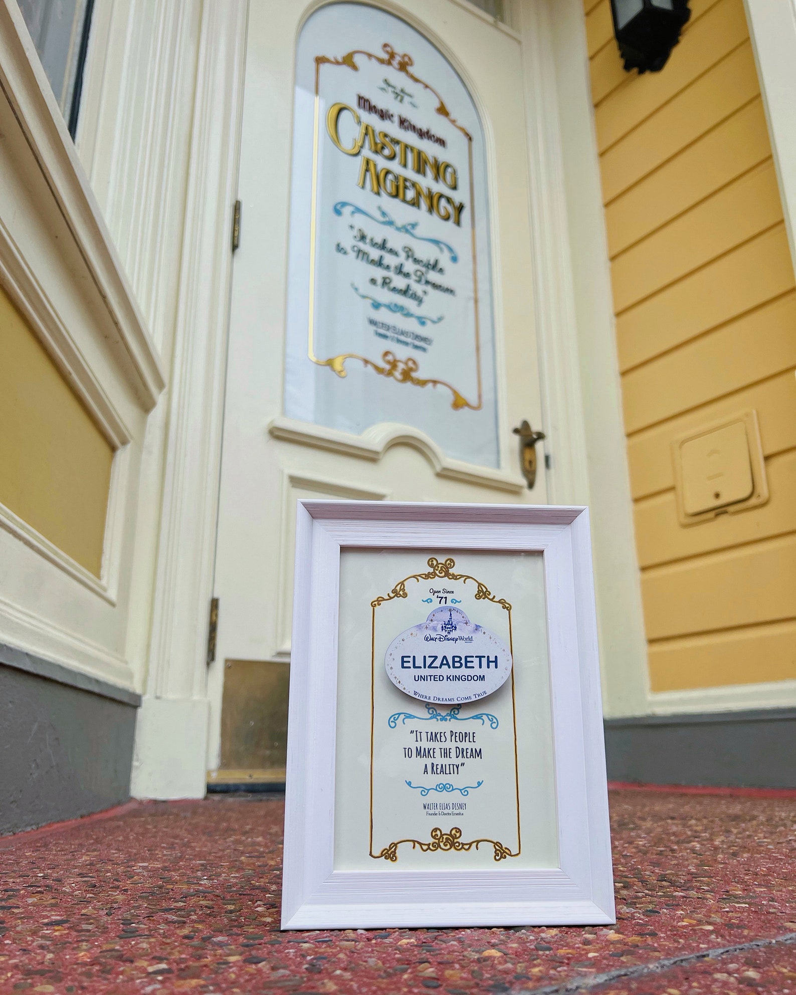 Cast Member Name Tag Display Frame and Print Casting Agency - Etsy