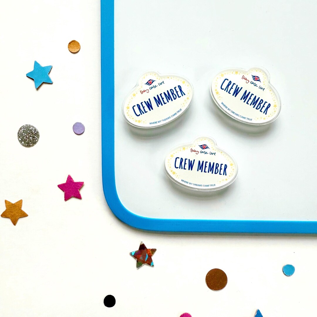 Mini Magnet | Crew Member Name Tag | Designed by Believers, Dreamers ...