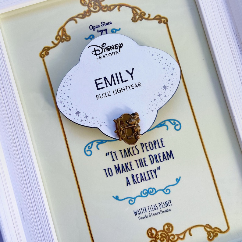 Cast Member Name Tag Display Frame and Print Casting Agency - Etsy