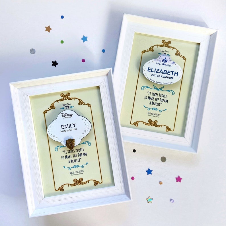 Cast Member Name Tag Display Frame and Print Casting Agency - Etsy