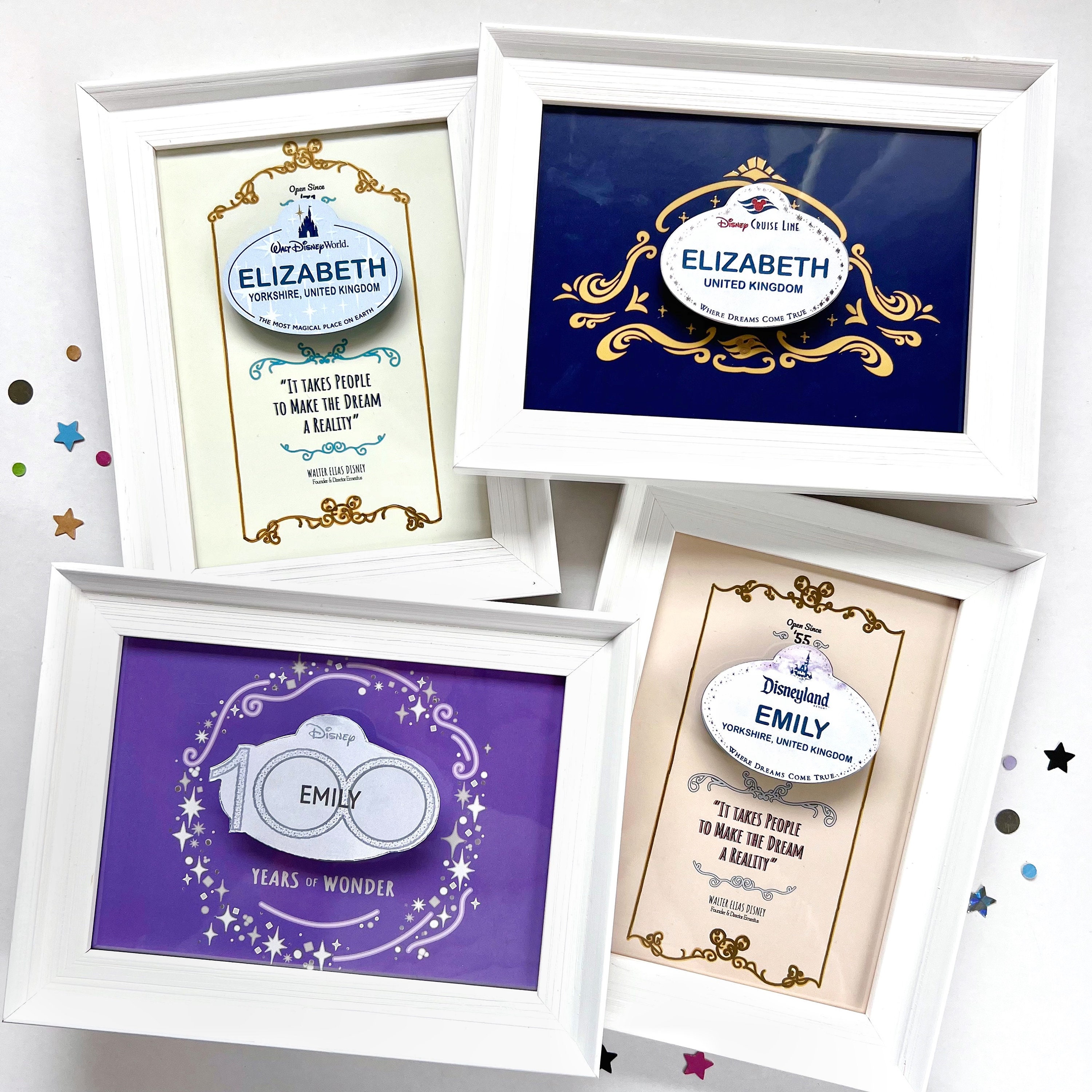 100 Cast Member Name Tag Display Frame | Designed by Believers ...