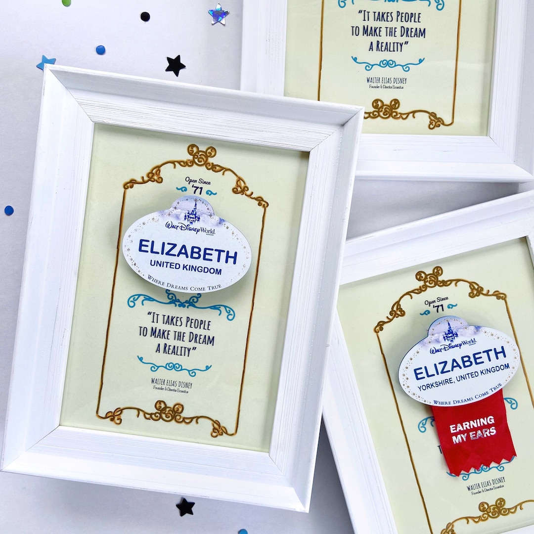 Cast Member Name Tag Display Frame and Print | Casting Agency Door ...