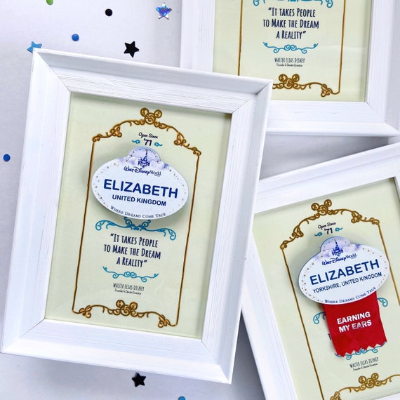 Cast Member Name Tag Display Frame and Print Casting Agency - Etsy UK