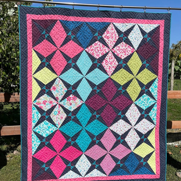 Pinwheel Quilt - Etsy
