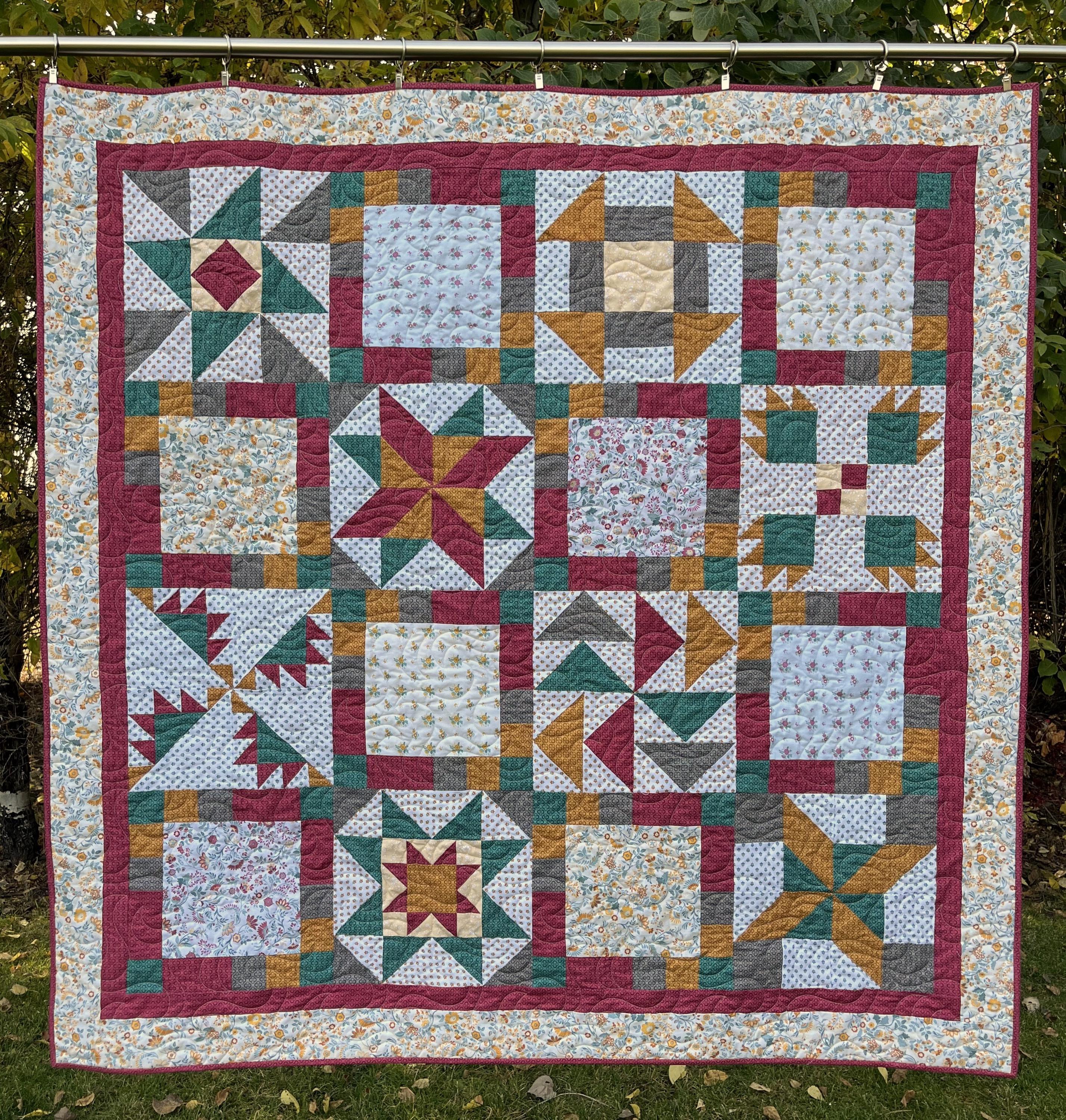 Barn Quilt Sampler BOM Quilt PDF Pattern - Traditional Quilt PDF ...