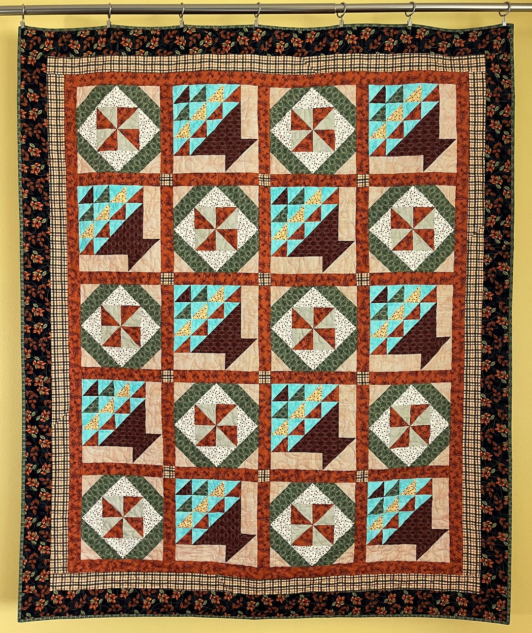 Basket Quilt Pattern - Fall Quilt Pattern - Basket of Plenty Quilt ...