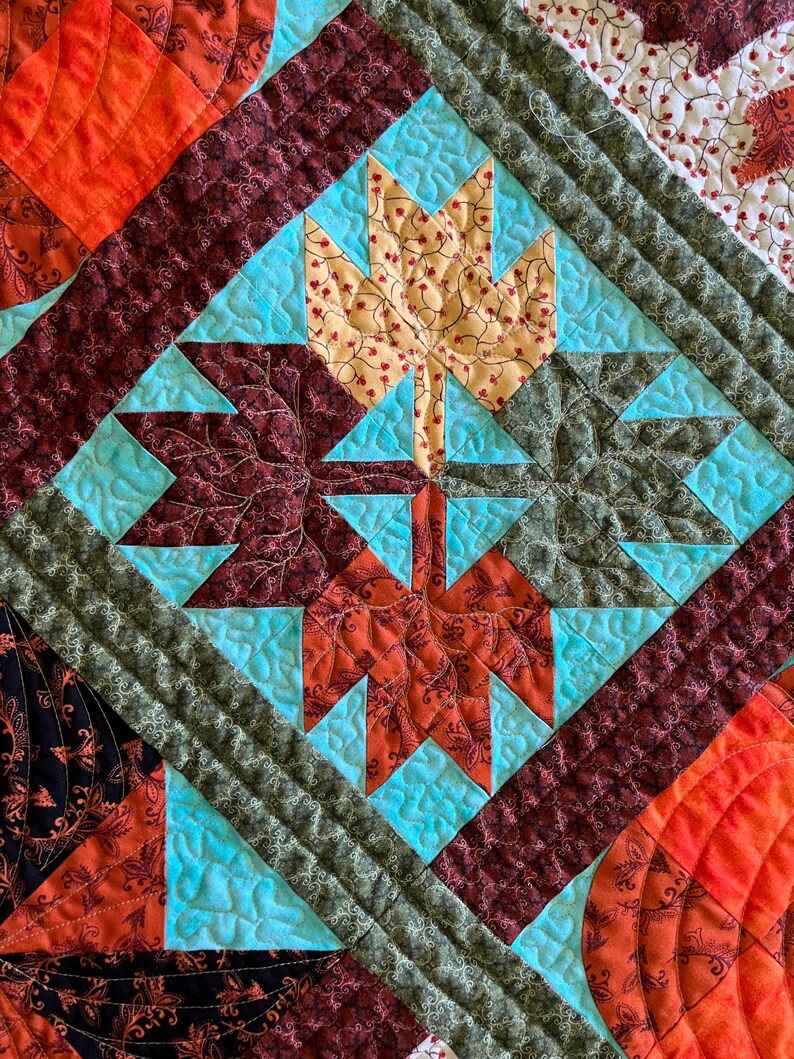 Harvest Festival BOM Quilt PDF Pattern - Fall BOM Quilt Pdf Pattern - Etsy