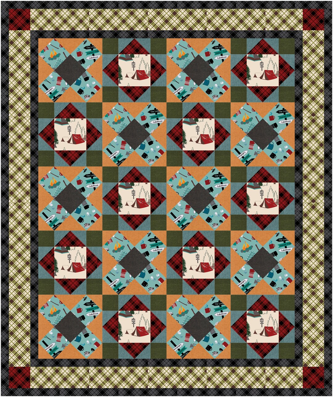 Camping PDF Quilt Pattern Smore Camping PDF Quilt Pattern - Etsy