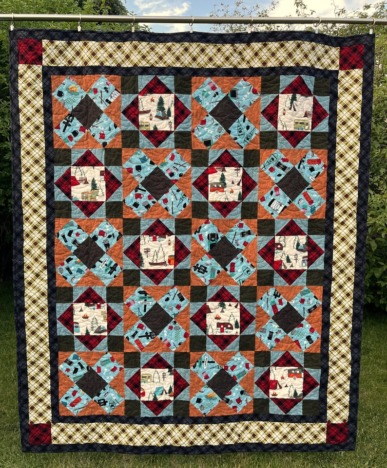 Camping PDF Quilt Pattern - Smore Camping PDF Quilt Pattern - Etsy