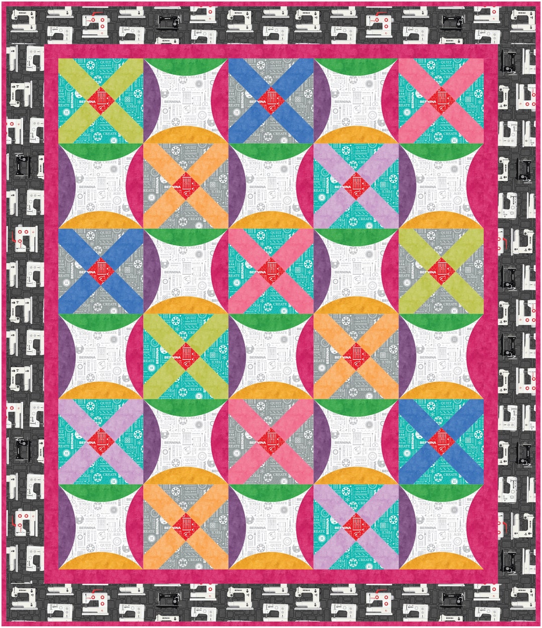 Modern Quilt Pattern Stitching is My Candy Quilt Pattern - Etsy