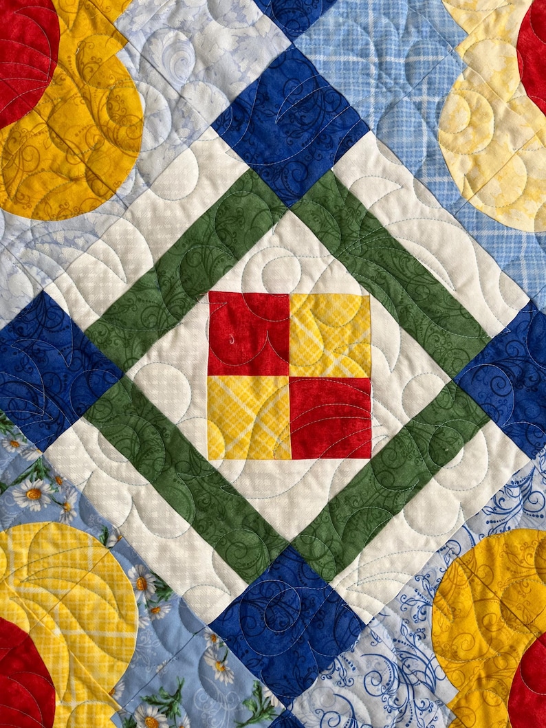 Flower Quilt Pattern - Scandinavian Summer Quilt Pattern - Etsy