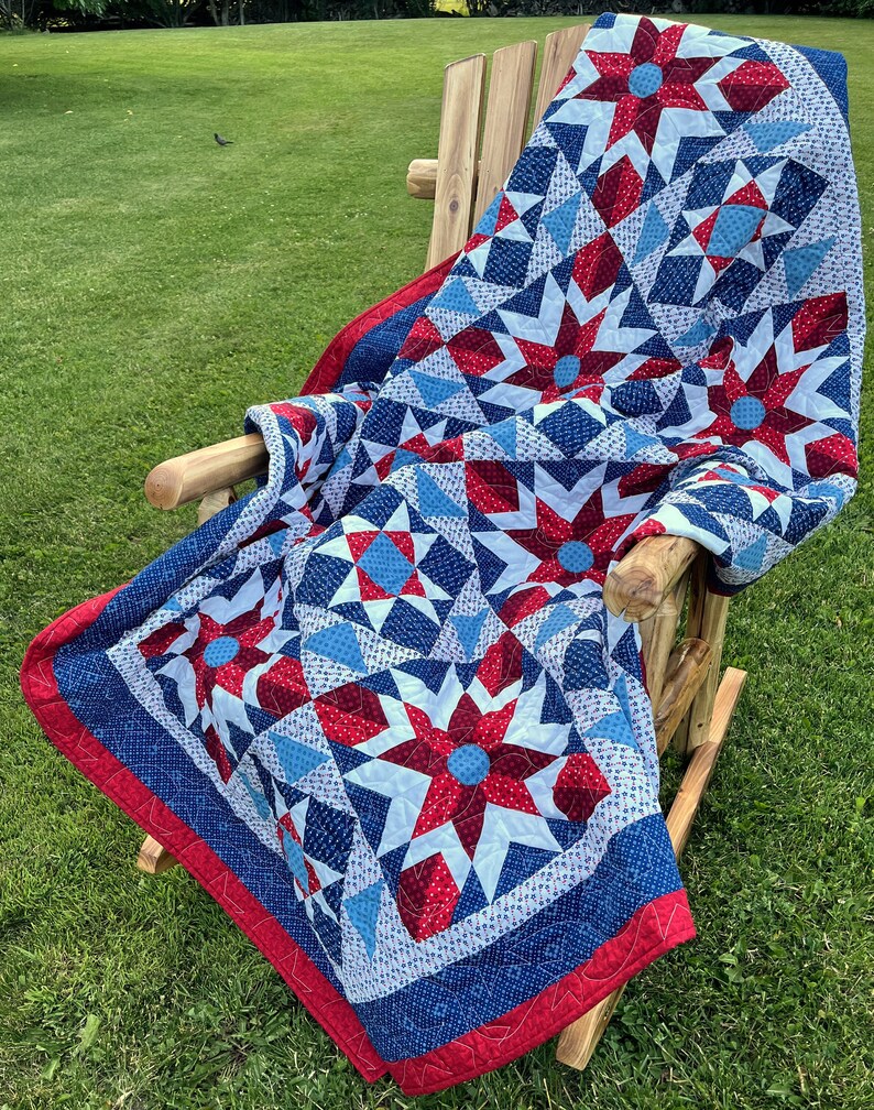 Patriotic PDF Quilt Pattern - Let Freedom Ring PDF Quilt Pattern - Etsy