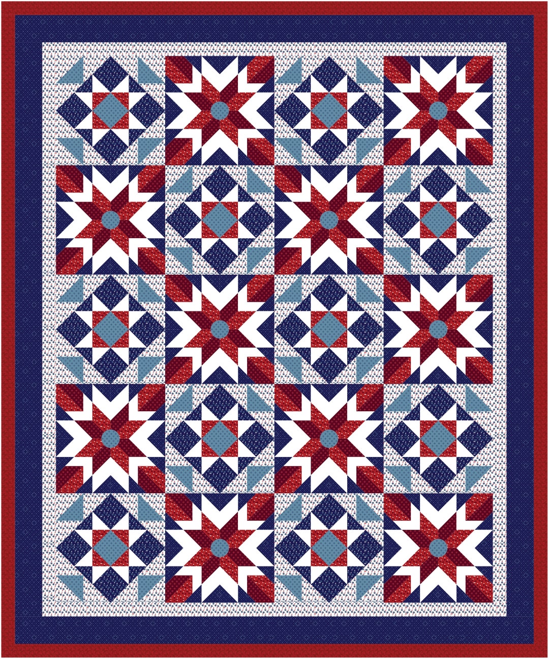 Patriotic Quilt Pattern Let Freedom Ring Quilt Pattern - Etsy