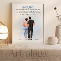 Personalized Mom/dad Photo Collage Canvas, Mother's Day Gifts for Mom ...