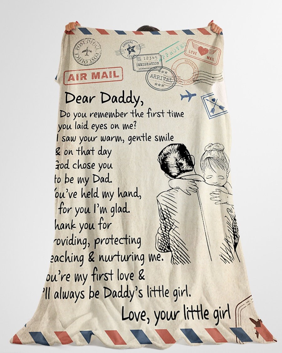 Personalized Air Mail Letter to Daddy From A Little Girl - Etsy