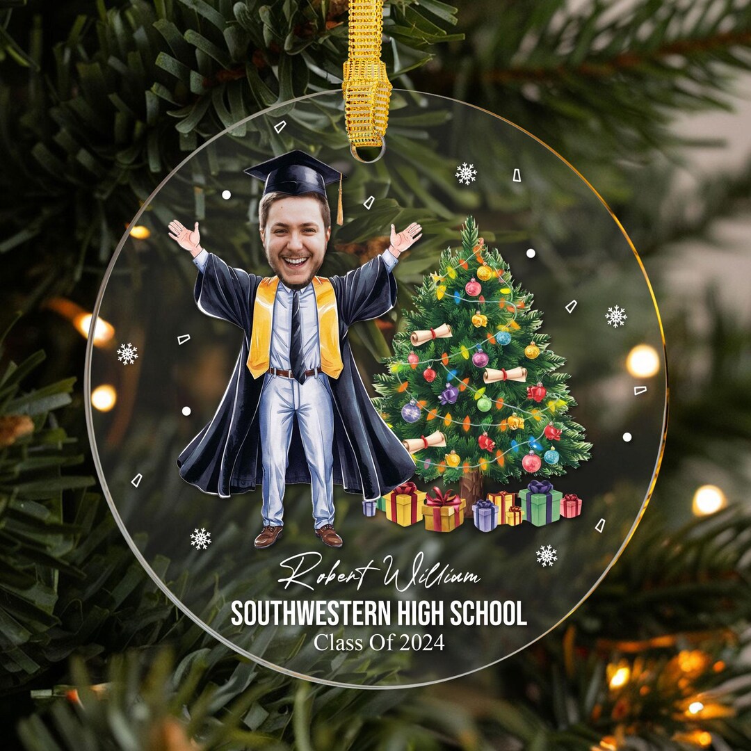 Personalized Graduation Christmas Ornament With Photo • Christmas Gifts ...