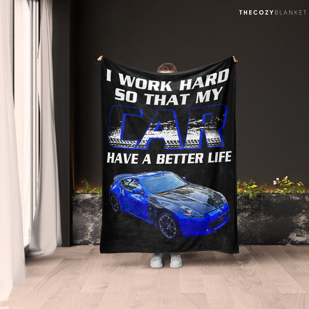 Custom Blanket With Your Car Photo • Gift for Car Guy • Unique Birthday Gift for Him ...