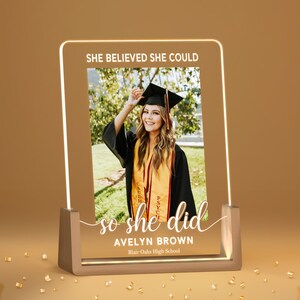 Personalized College Graduation Gifts, She Believed She Could so She ...