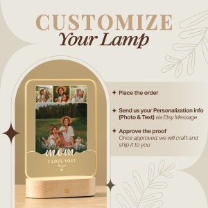 Personalized Lightened up Frame With Photo for Friends, Acrylic Plague ...