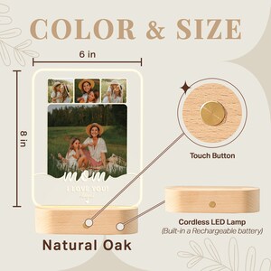Personalized Lightened up Frame With Photo for Friends, Acrylic Plague ...