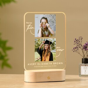 Personalized Graduation Night Light With Photo for Graduates, Custom ...