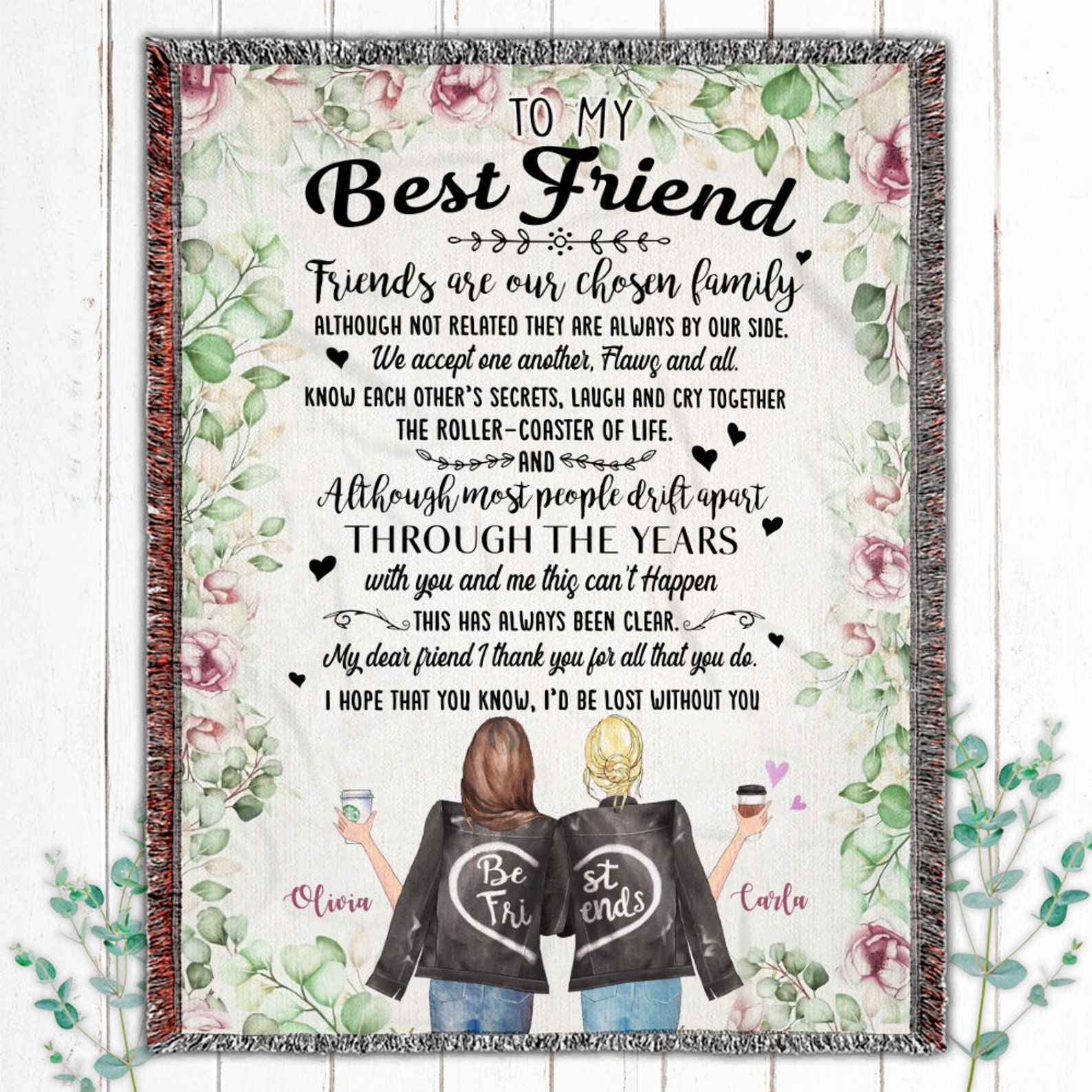Personalized to My Best Friend Thank You for All Gifts for - Etsy