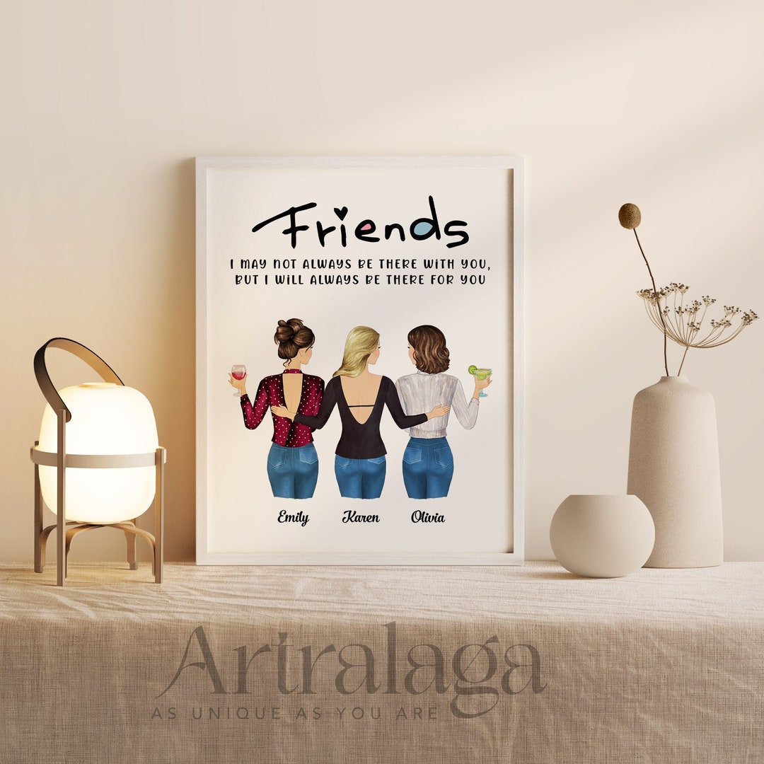 Custom Best Friend Art Print: Celebrate Your Special Bond • Show Your ...