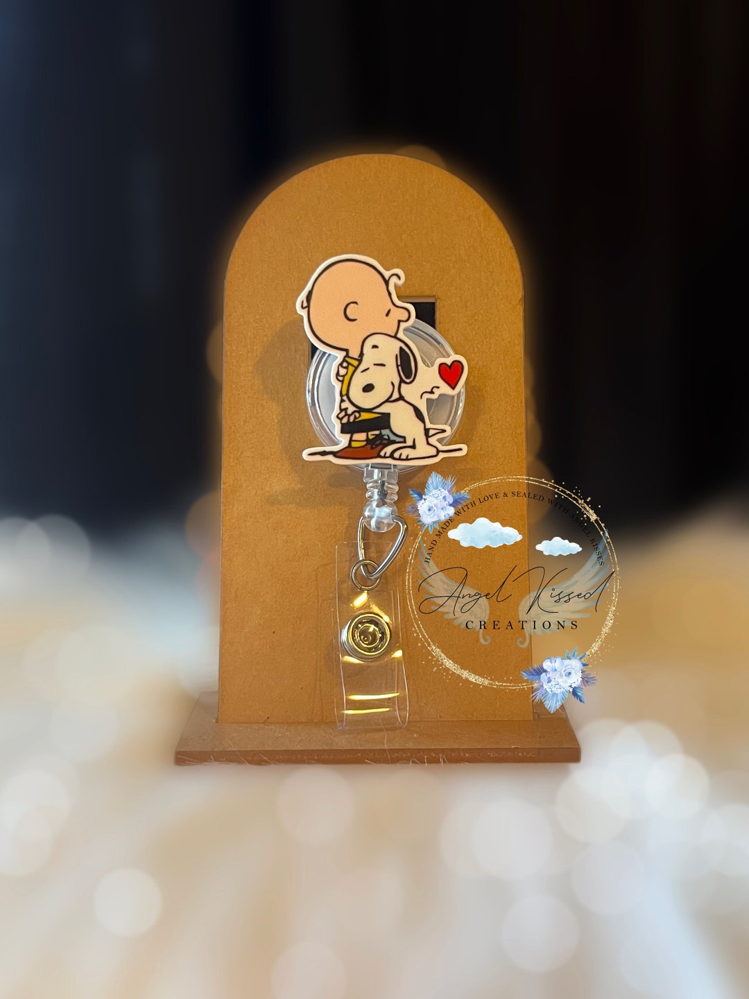 C.B & Snoopy Badge Reel - Etsy